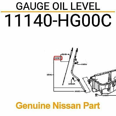 Buy 11140-hg00c Nissan Gauge-oil Level 11140hg00c, New Genuine Part ...