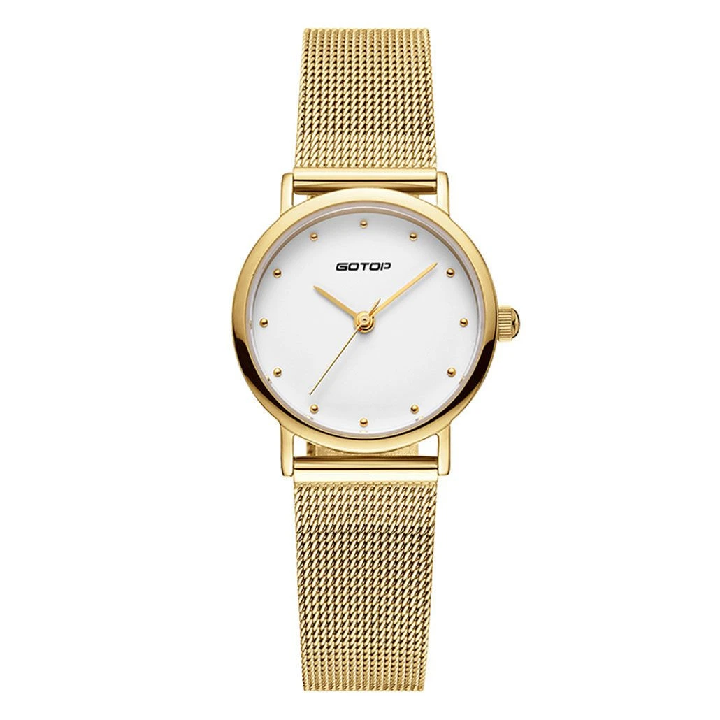 Buy Pure White Face Women's Watch With Mesh Band Manufacturer from ...