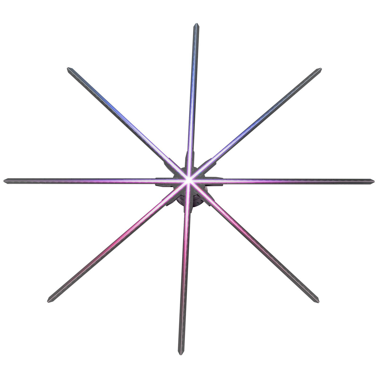 Buy Z4 150cm Six Blades Hologram 3d Led Fan 6 Wings Wifi 3d Holographic ...