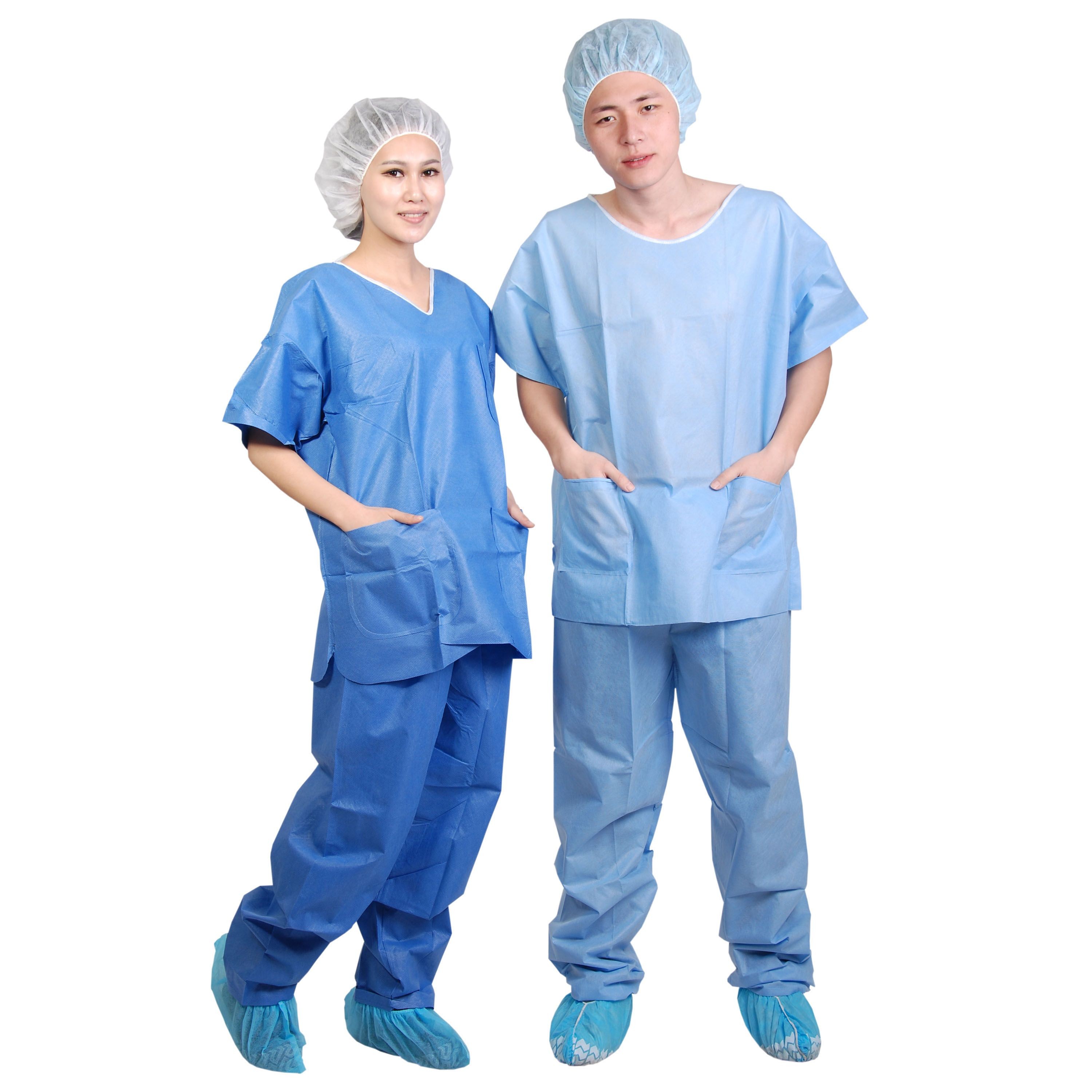 Buy Sms Patient Gown For Hospital Uniform Scrub Gown from Hubei Yutian ...