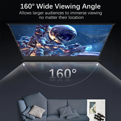 Buy 120 Inch Motorized Floor Rising Projector Screen 16:9 8k Electric ...