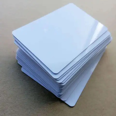Buy 250 Pcs High Quality Cr80 Laminated Pvc Card Printable White Id ...
