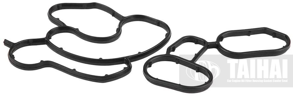 Buy 2pcs Car Engine Oil Filter Housing Gasket Set Oil Cooler Seal ...