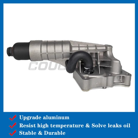 Buy Auto Engine Aluminum Oil Filter Hoseing Assembly With Gasket For ...