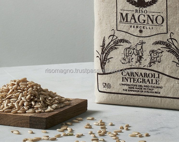Buy Best Italian Handcrafted Brown Carnaroli Rice 1kg Long-grain Rice ...