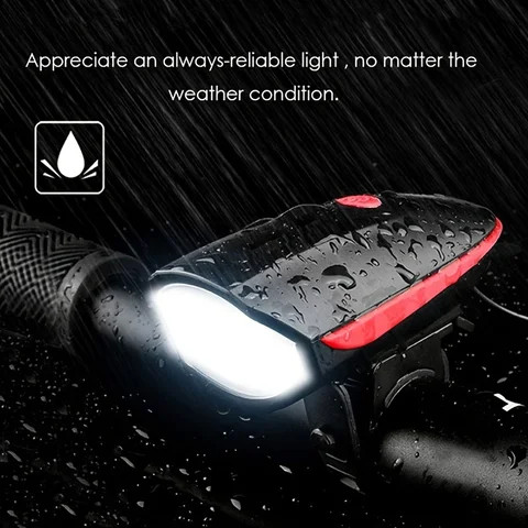 Buy Bicycle Light With Horn Waterproof Bike Lights Led Bike Front ...