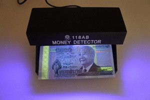 Buy Black Mains Powered Uv Bank Note Checker Electronic Uv Counterfeit ...