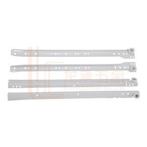 Buy Bottom Fixed Runners White Mounted Drawer Runner Self Closing Draw ...