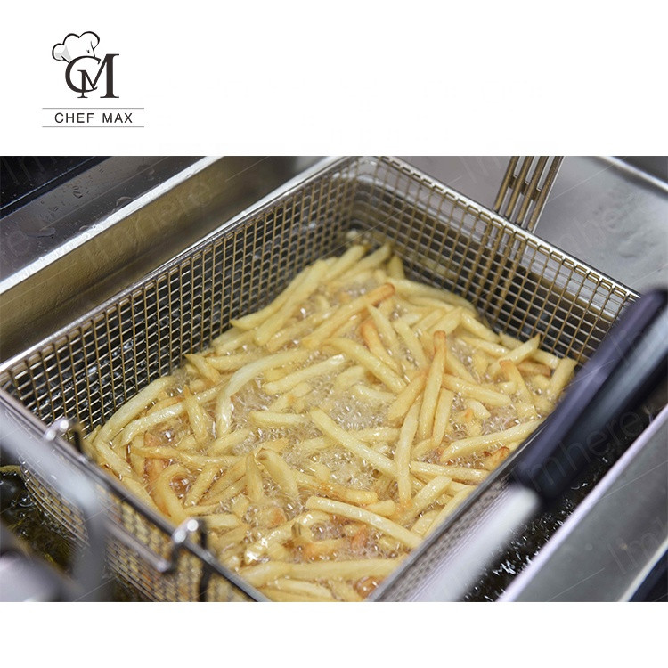 Buy Commercial Custom Countertop Stainless Steel Double Cylinder Fried ...