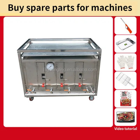 Buy Commercial Fully Automatic Gas Fish Smoking Machine Fish Grill ...