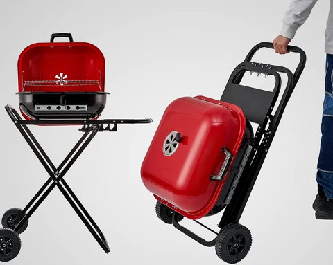 Buy Custom 18.5" Adjustable Camping Bbq Grill Charcoal Portable Folding ...