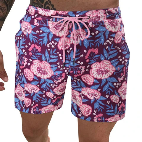 Buy Custom Casual Classic Fit Drawstring Summer Beach Shorts Plus Size ...