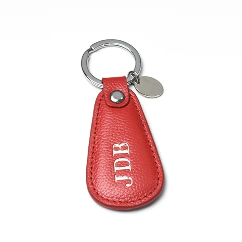 Buy Custom Embossed Logo Laser Engraving Car Keychain Keyring Pu ...