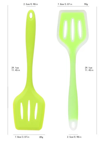 Buy Custom Kitchen Cookware Sets Heat Resistant Silicone Slotted ...