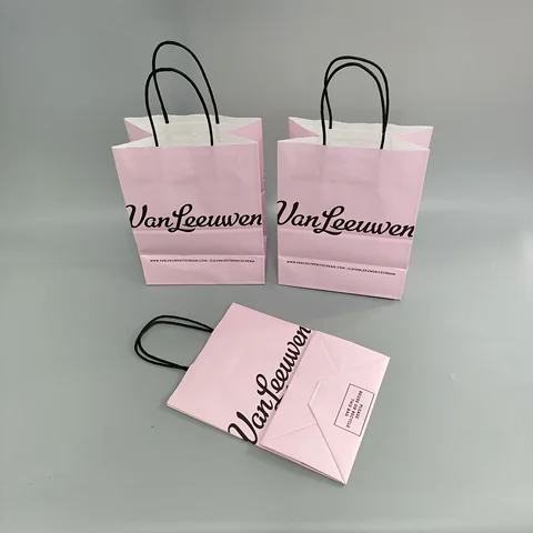 Buy Custom Takeaway Food Packaging Flat Low Price Kraft Paper Bag With ...