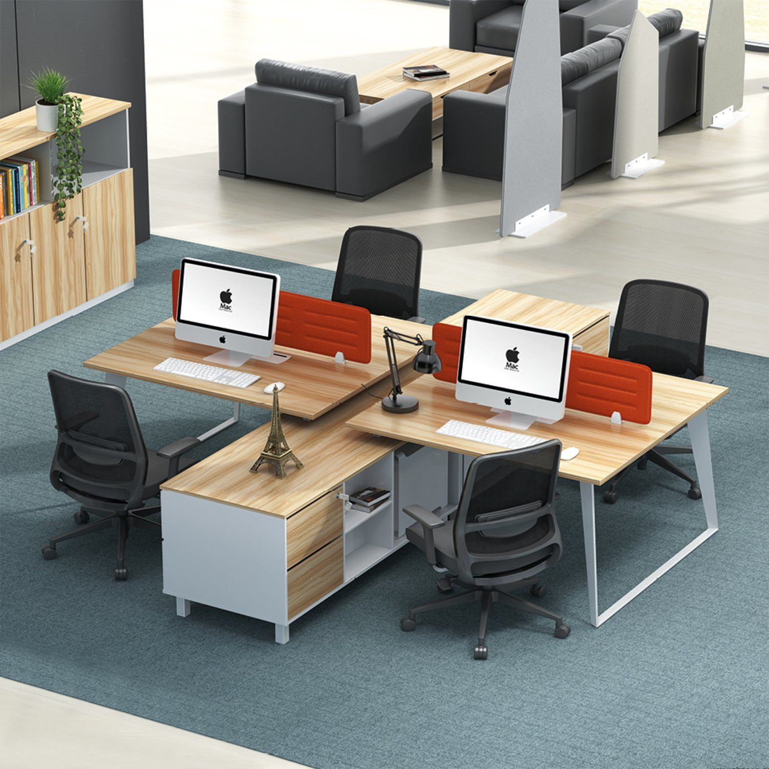 Buy Customized Office Table Work Bench Staff Modern Table Mbh03 from ...