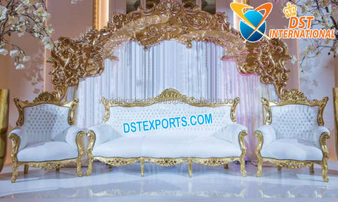 Buy Elegant Wedding Stage Couple Sofa Set Wedding Stage Couch Chairs ...