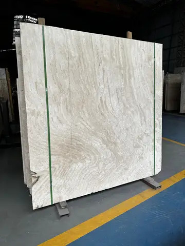 Buy Hot Sale Natural Roman Cream White Travertine Slabs Wall Panel For ...