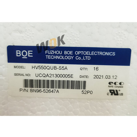 Buy Hv550qub-s5a Open Cell Lcd Tv Screen Panel 55 Inch Tv Screen 55 ...