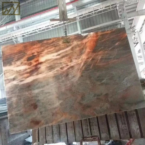 Buy Kings-wing Crystal Forest Luxury Transparent Marble Stone Custom ...