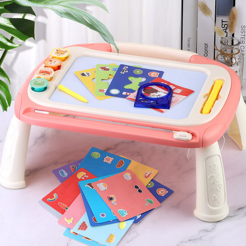 Buy Magnetic Drawing Board Table Children Educational Learning Painting ...