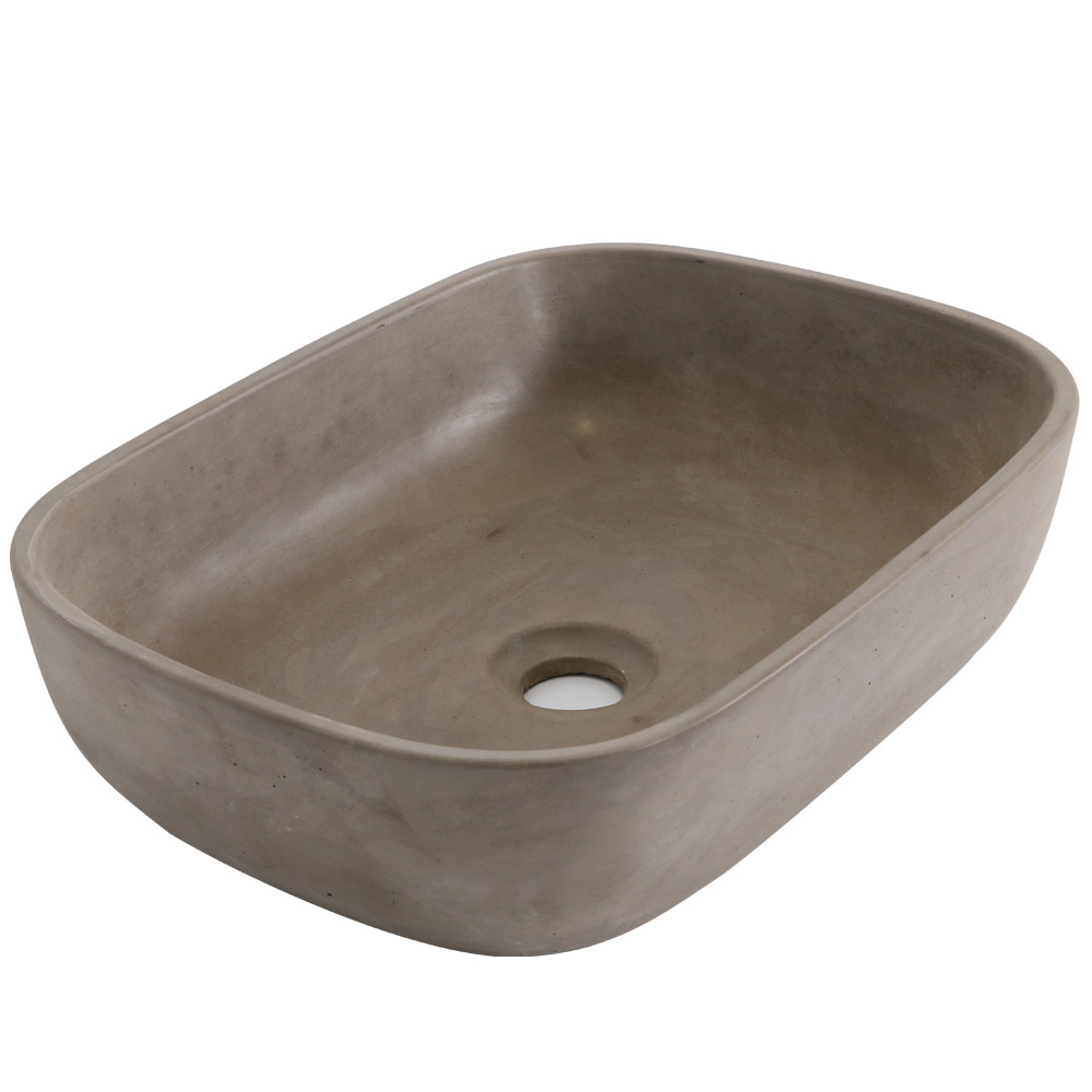 Buy Modern Bathroom Cement Lavatory Sink Outdoor Concrete Wash Basin ...
