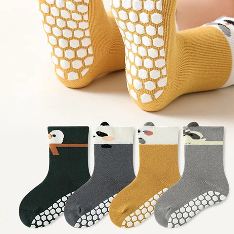 Buy Non-slip Baby Socks With Grips Kids Anti Slip Sticky Socks For ...