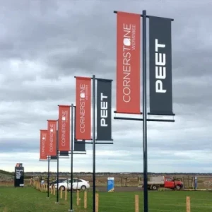 Buy Outdoor Advertising Flags And Banners Large Custom Printing Double ...