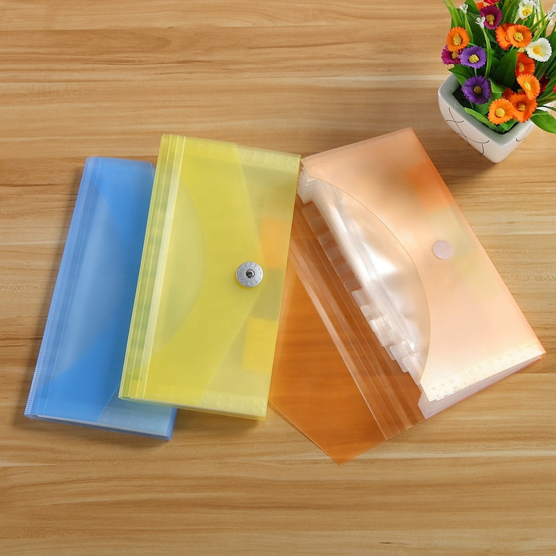 Buy Plastic Folder Concertina Pocket Pp Bag Document Wallet A5 ...