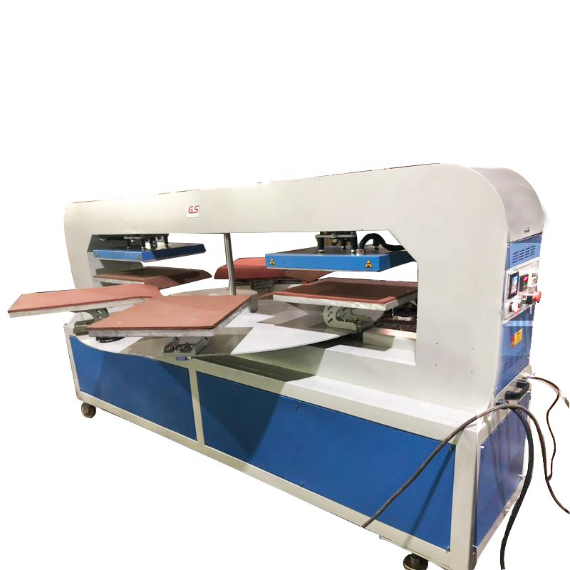 Buy Pneumatic Air Press Double Heater Platens 6 Table Carousel ...