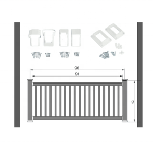 Buy Premium Vinyl Pvc Plastic Railing/ Balustrades /handrails For Villa ...