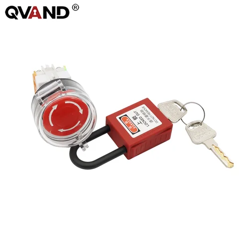 Buy Qvand Push Button Switch Lockout Device Emergency Stop Button ...