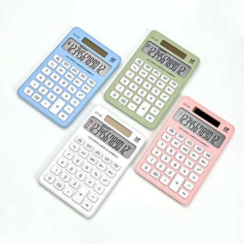 Buy Real Solar Powered Dual Power 12 Digit Calculator - Advanced ...