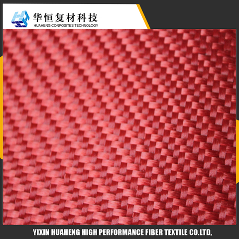Buy Red Twill Para Aramid Fabric from Yixing Huaheng High Performance ...