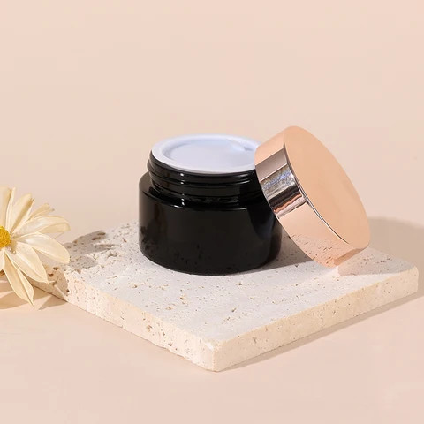 Buy Refillable Custom Color Glass Skin Care Eye Cream Jar Empty ...