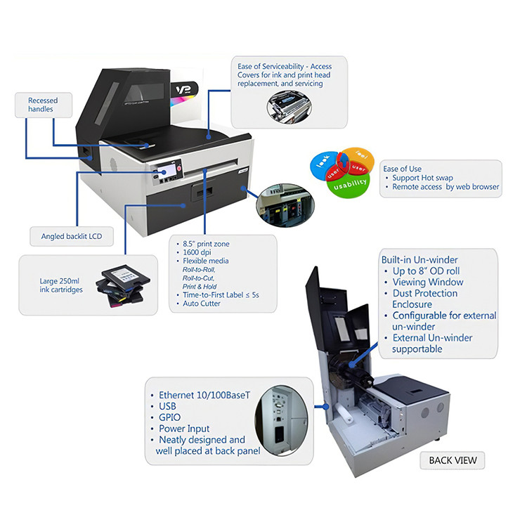 Buy Roll To Roll Digital Color Vinyl Label Sticker Printer And ...
