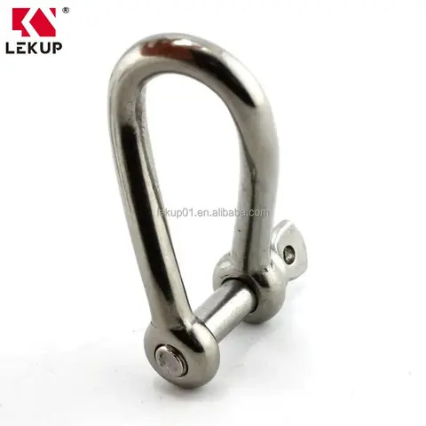 Buy Stainless Steel High Polished Aisi304 / 316 Twist Shackle Safety ...