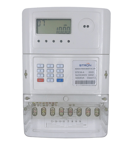 Buy Sts Standard Electric Meter Three Phase Four Wire Keypad Prepaid ...