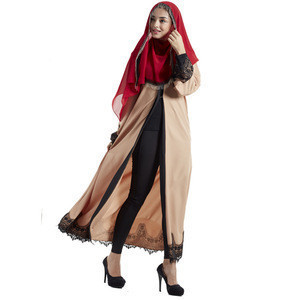 Buy Wholesale Kaftan Dress Women Islamic Clothing Full Sleeve With Lace ...