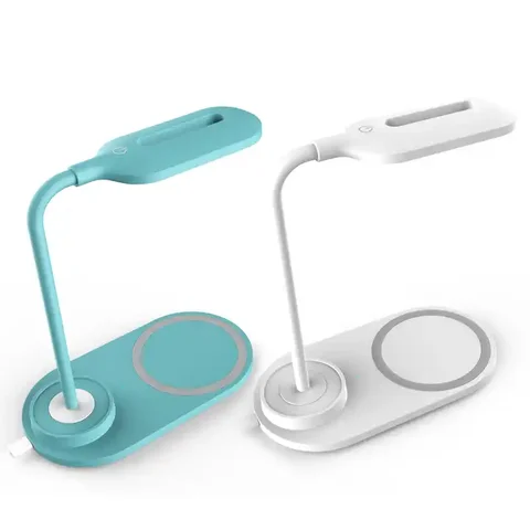 Buy Wireless Charger Pad Led Desk Lamp Eye Protect Study Business Light ...