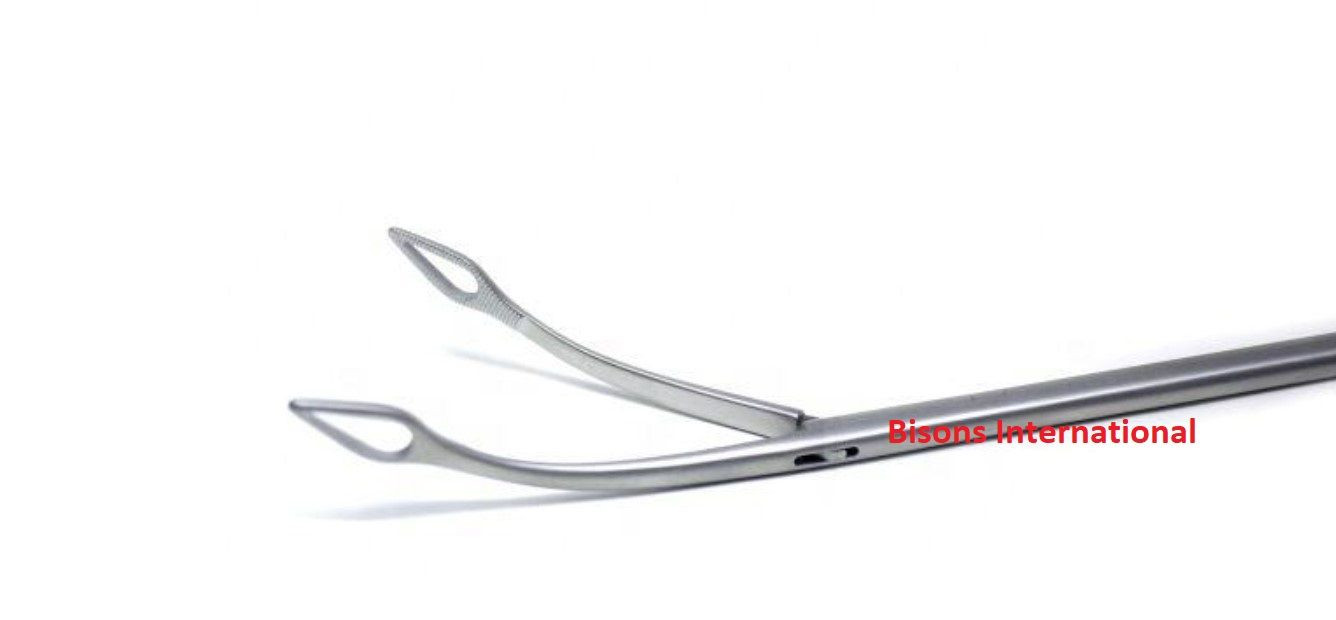 Buy Snake Angled Forceps | Long Reach Curved Surgical Clamp | Stainless ...