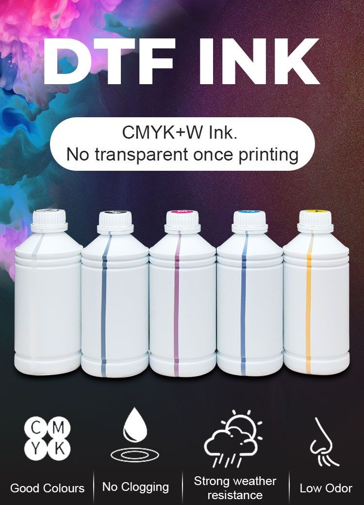 Buy Dtf Ink 1000ml Set Water Based Dtf Ink Pigment For Textile Printing ...