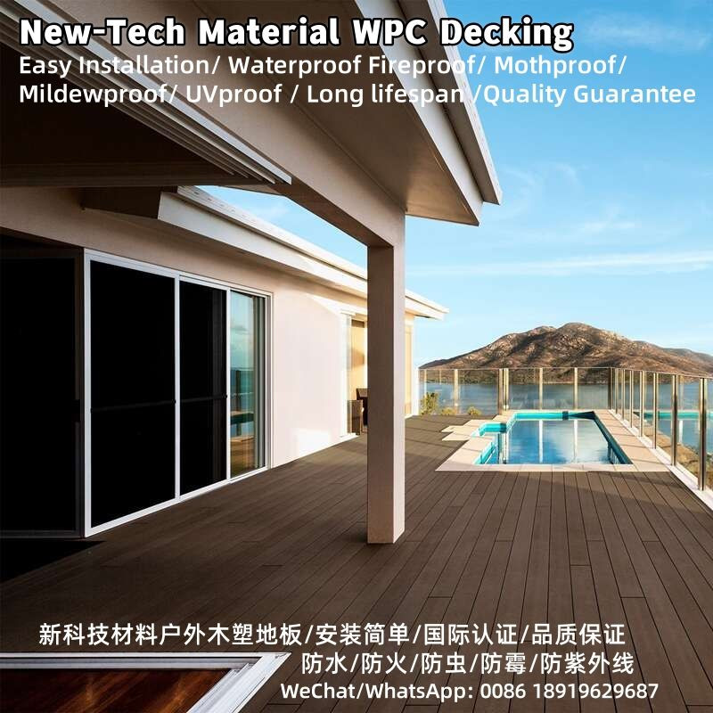Buy Wpc Outdoor Terrace Board Timber Garden Decking Waterproof Flooring ...