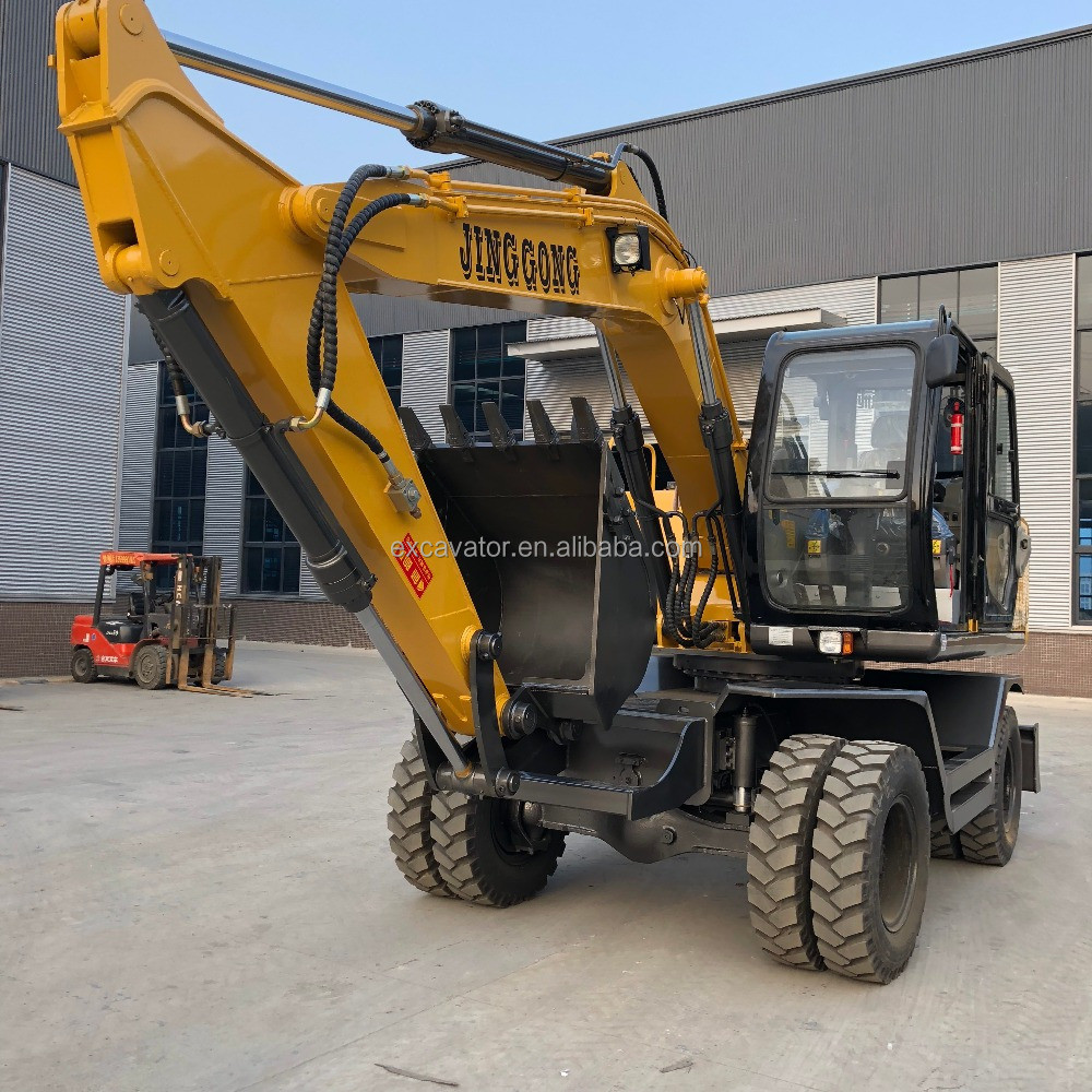 Buy 13ton Mini Digger Wheeled Excavators Hydraulic Wheel Excavator from ...