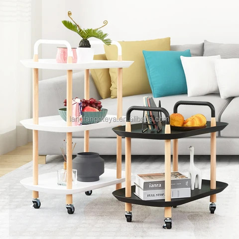 Buy 2 Tier Storage Trolley Organizer Trolley Cart Vegetable Basket ...