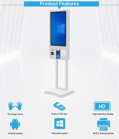 Buy 43-inch Self-service Payment Ordering Kiosk Machine With Touch ...