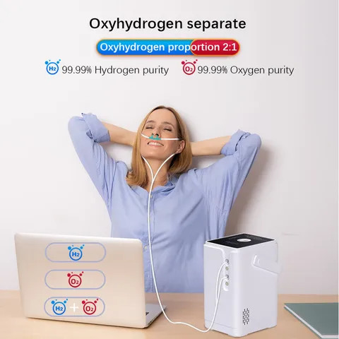 Buy 450ml/min Hydrogen Generator Hydrogen Inhalation Portable ...