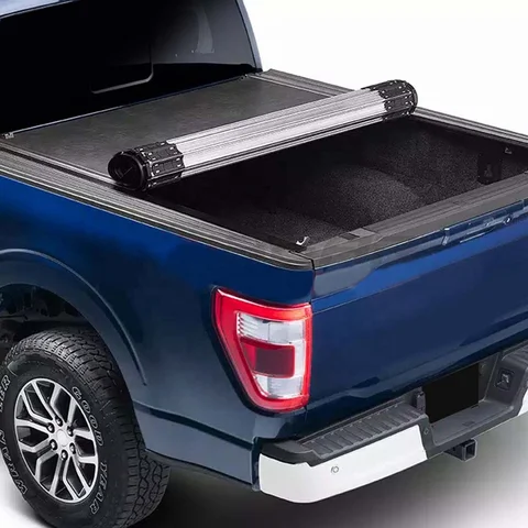 Buy Aluminum 4x4 Pickup Truck Bed Cover Roll Up Tonneau Cover Ford For ...