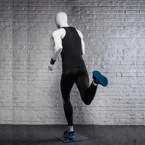 Buy Athletics Full Body Standing Male Fiberglass Mannequins Running ...