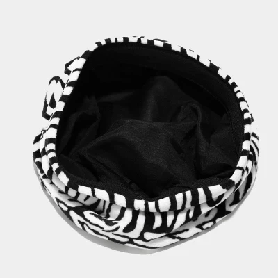 Buy Autumn Winter Women Beret Cap Cow Zebra Design Berets Hat Bonnet ...